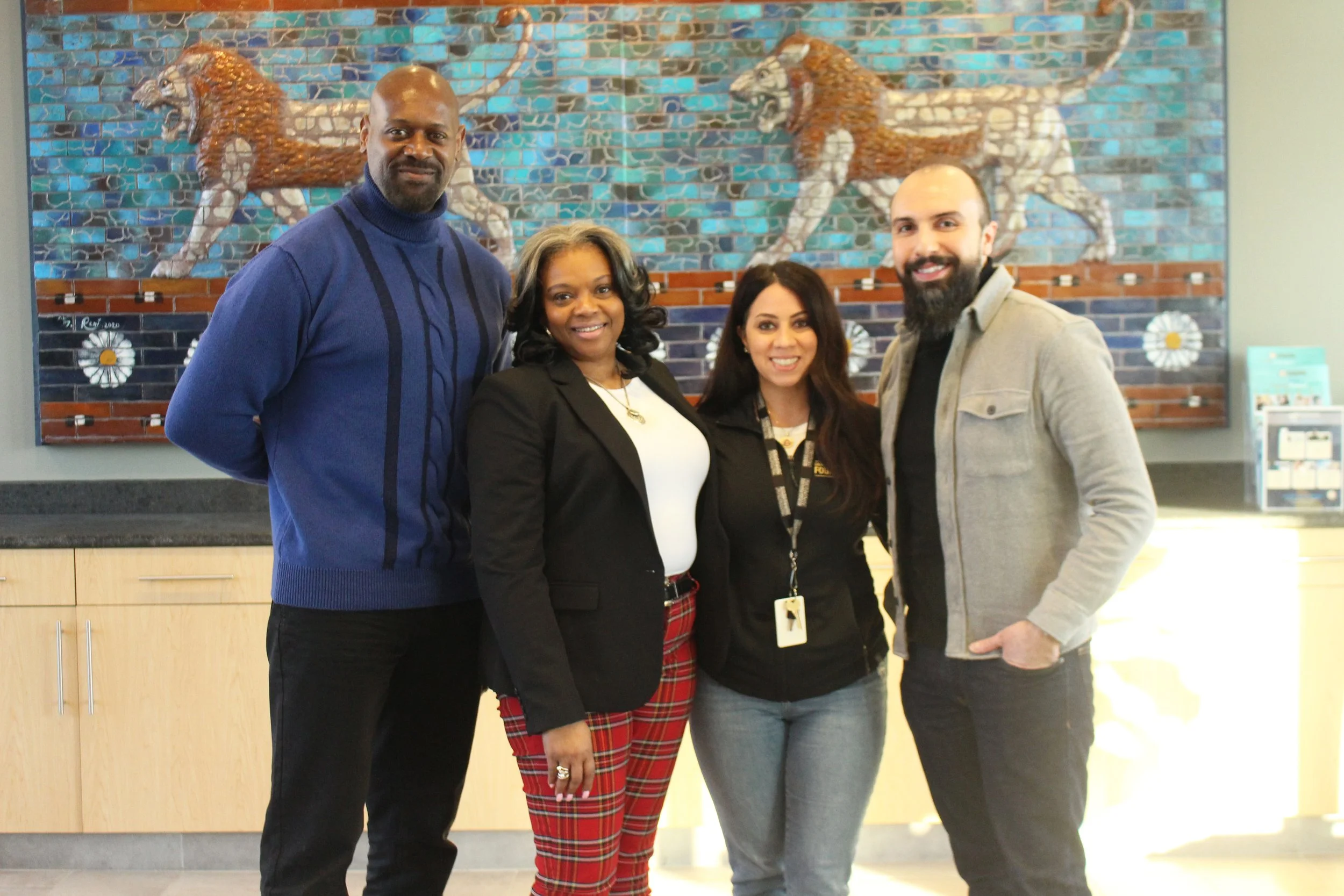 Former Detroit Lions Player, Herman Moore, Visits CCF
