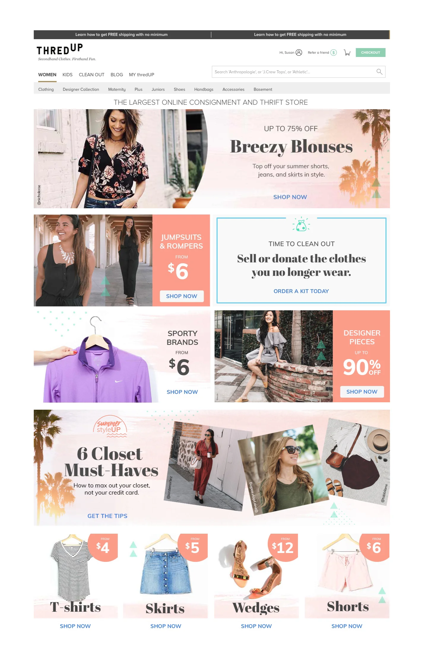THREDUP INFLUENCER CAMPAIGN — Brandy Faucette