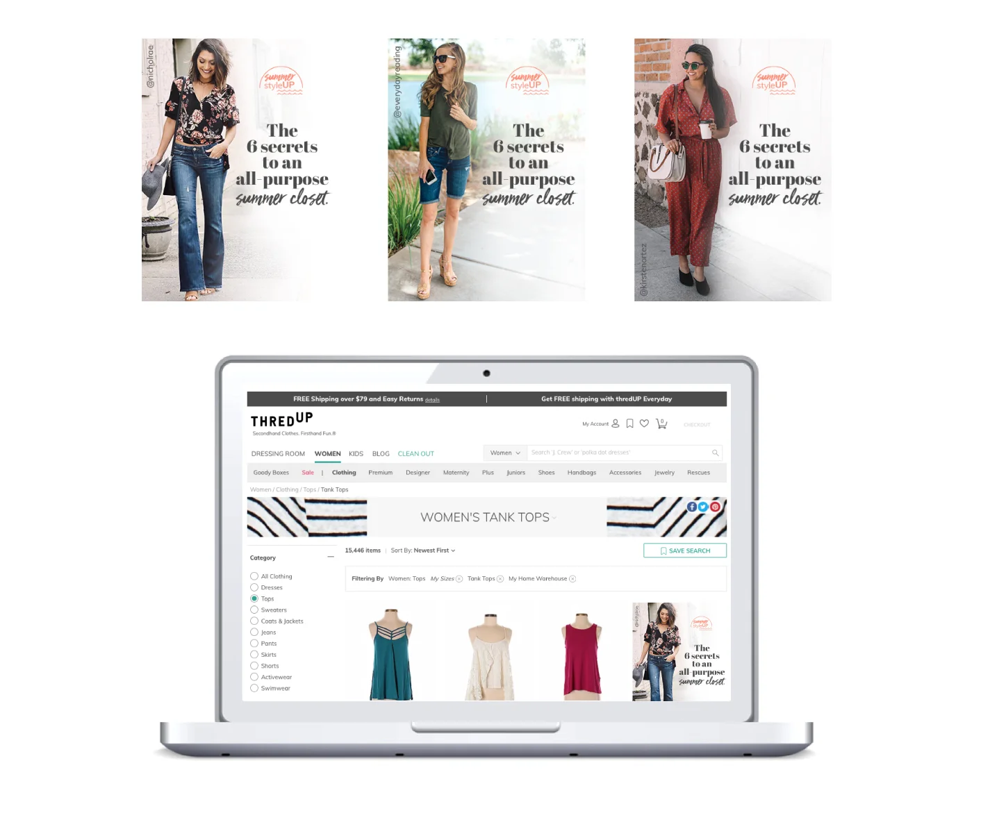 THREDUP INFLUENCER CAMPAIGN — Brandy Faucette