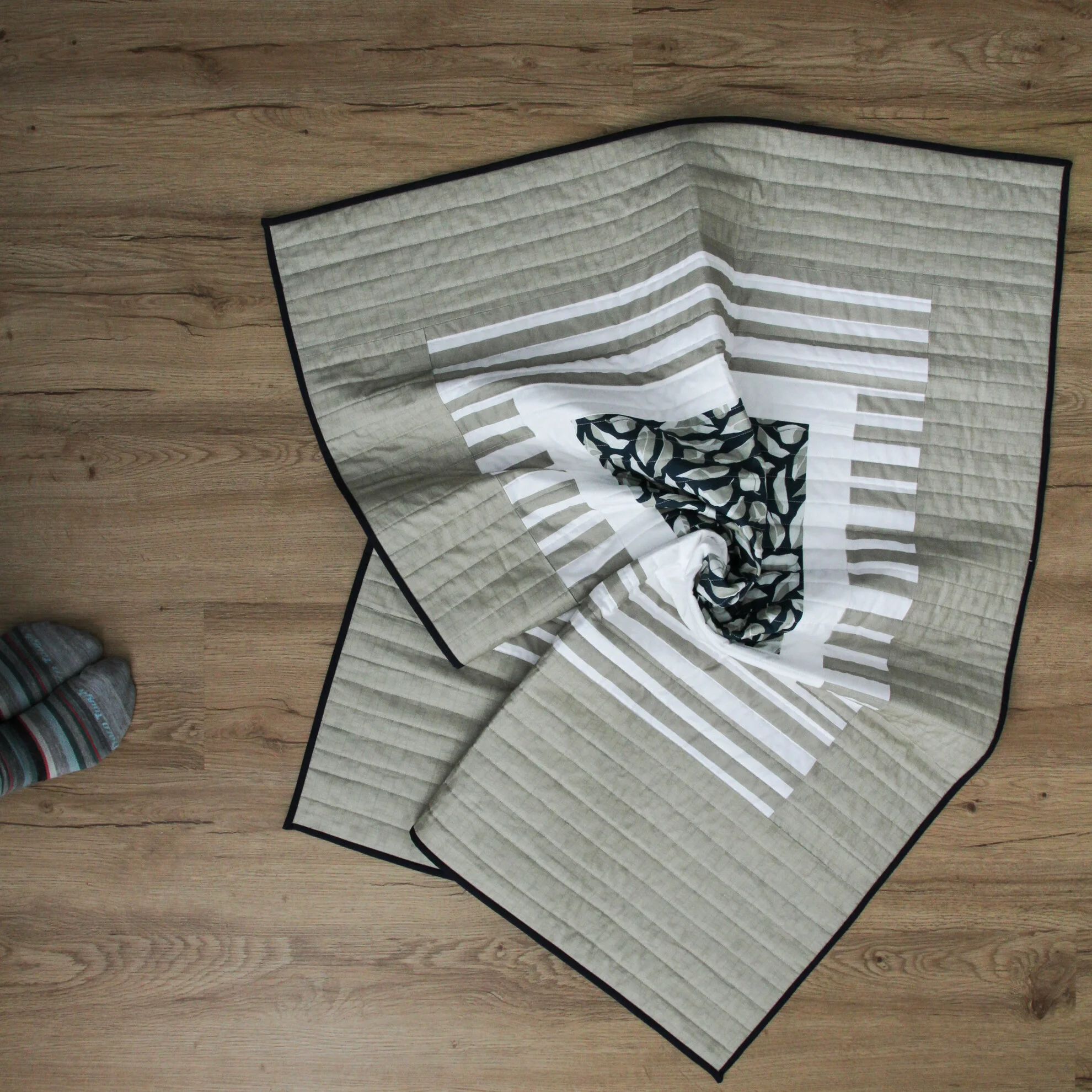 Modern Courthouse Baby Quilt | featuring a gender neutral palette ...