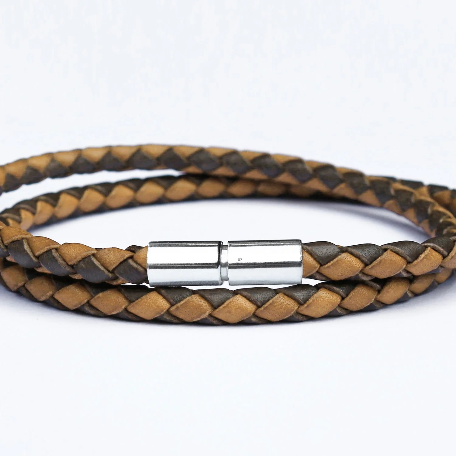 Aegean Braided Leather Bracelet — Baxter & Baxter