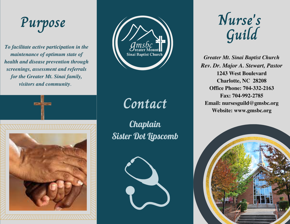 Ministry Brochures — Greater Mt. Sinai Baptist Church | Charlotte, NC
