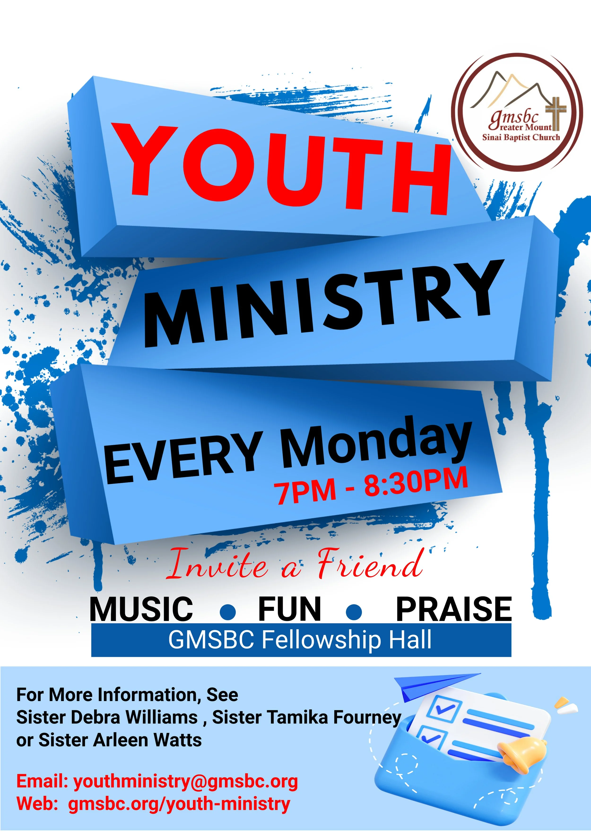Youth Ministry — Greater Mt. Sinai Baptist Church | Charlotte, NC