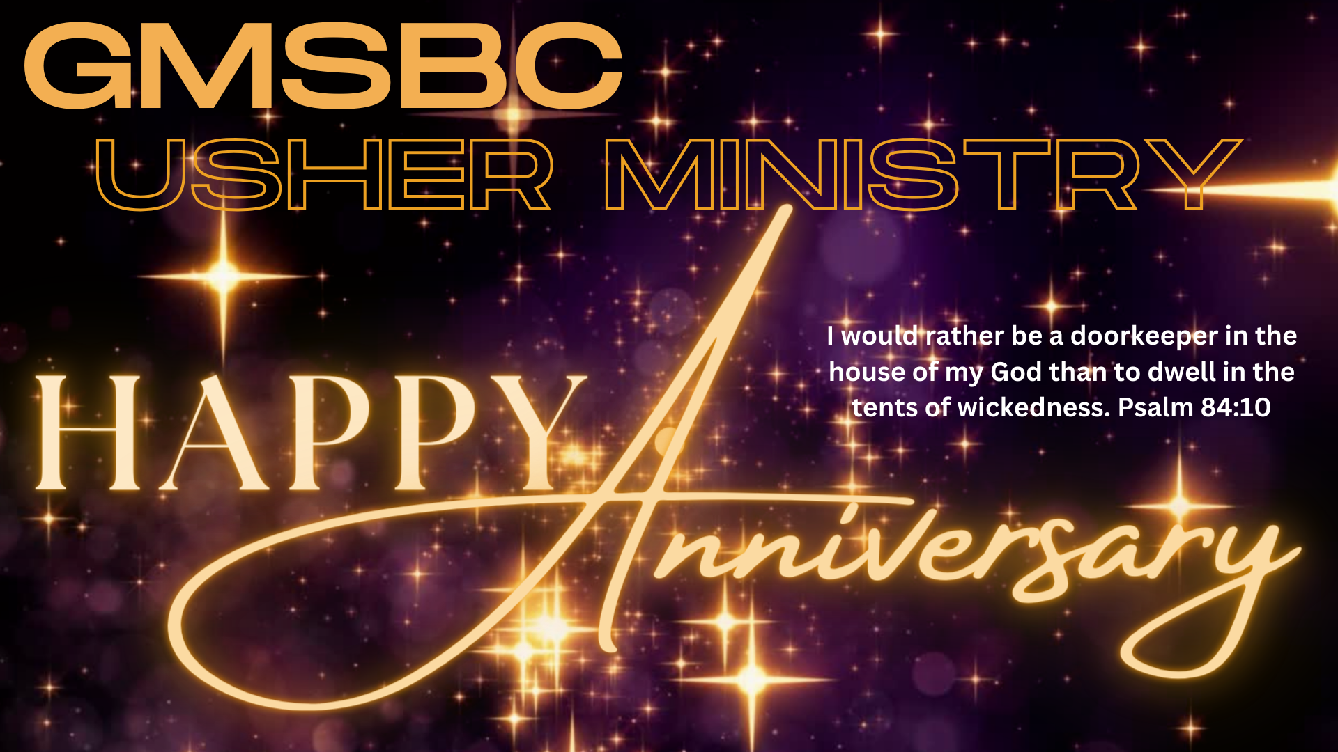 Church Usher Board Anniversary