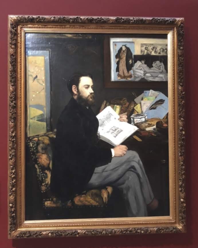 Portrait of Émile Zola by Manet — Bleu Blonde Rouge Portrait of Émile Zola by Manet — Bleu Blonde Rouge