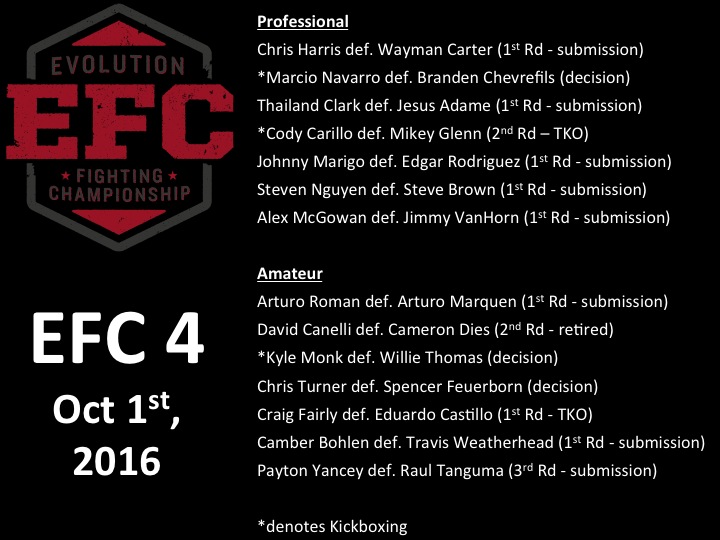 EFC 4 — Evolution Fighting Championship