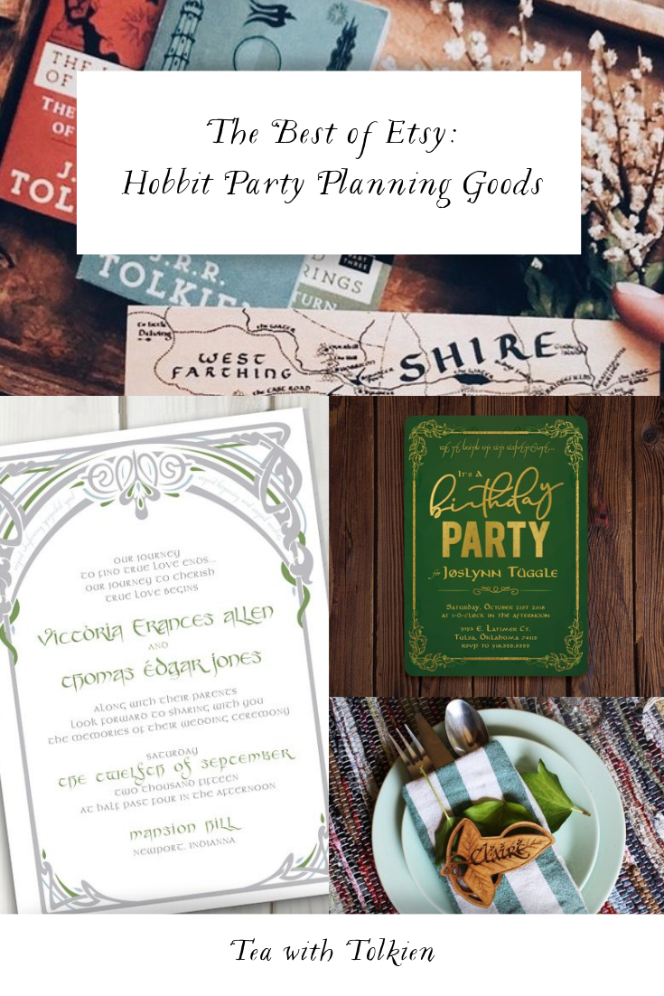 Hobbit Parties: Our Favorite Party Goods from Etsy — Tea with Tolkien