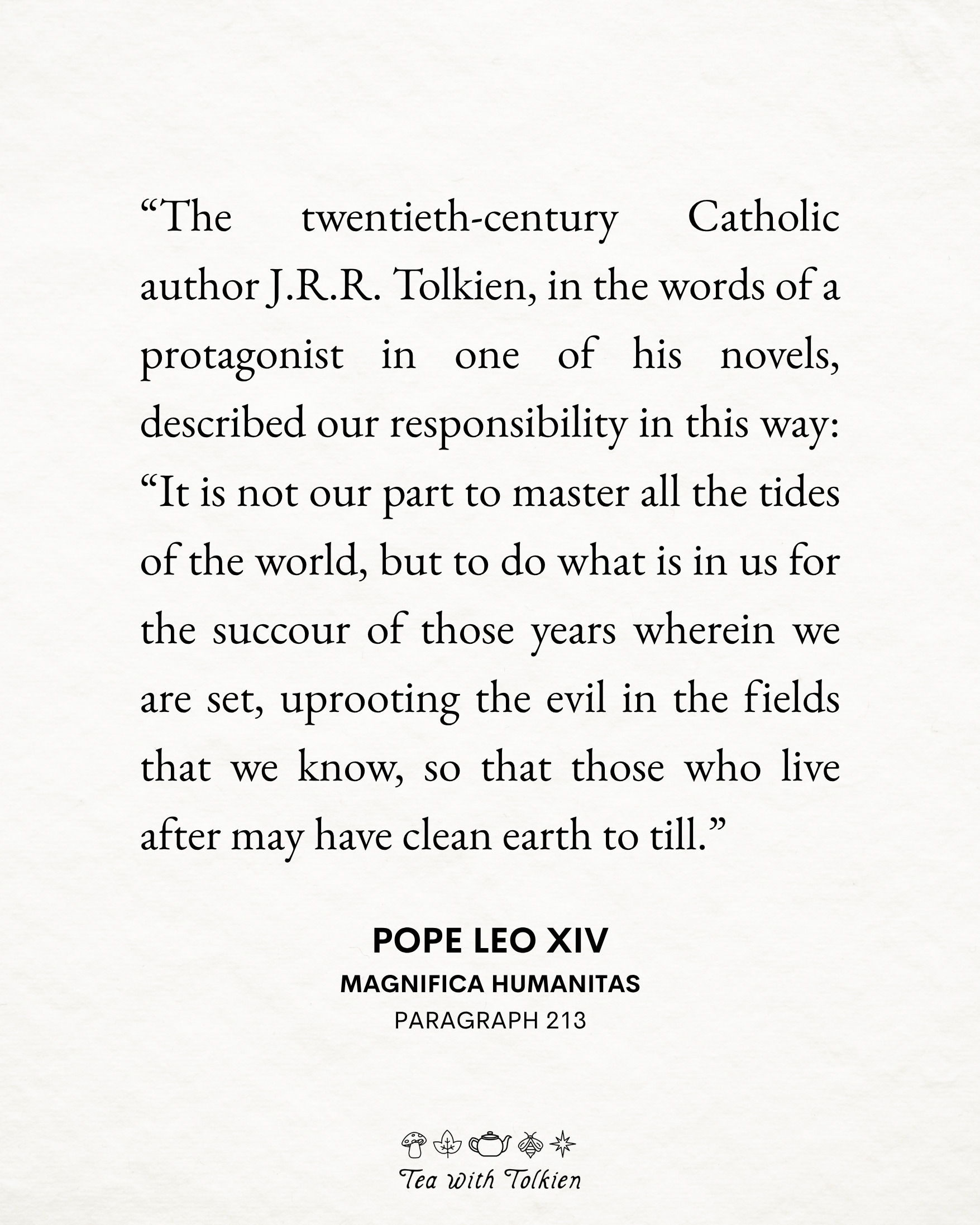Pope Leo XIV quotes The Lord of the Rings in 'Magnifica Humanitas ...