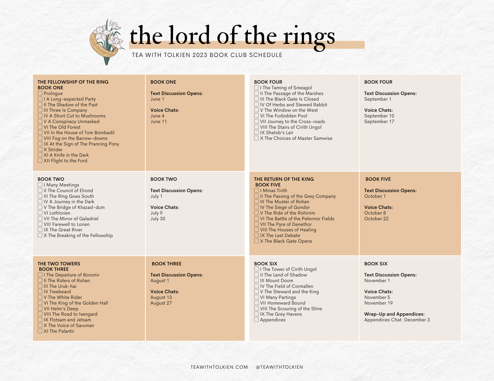 Join our Free Book Club — Tea with Tolkien