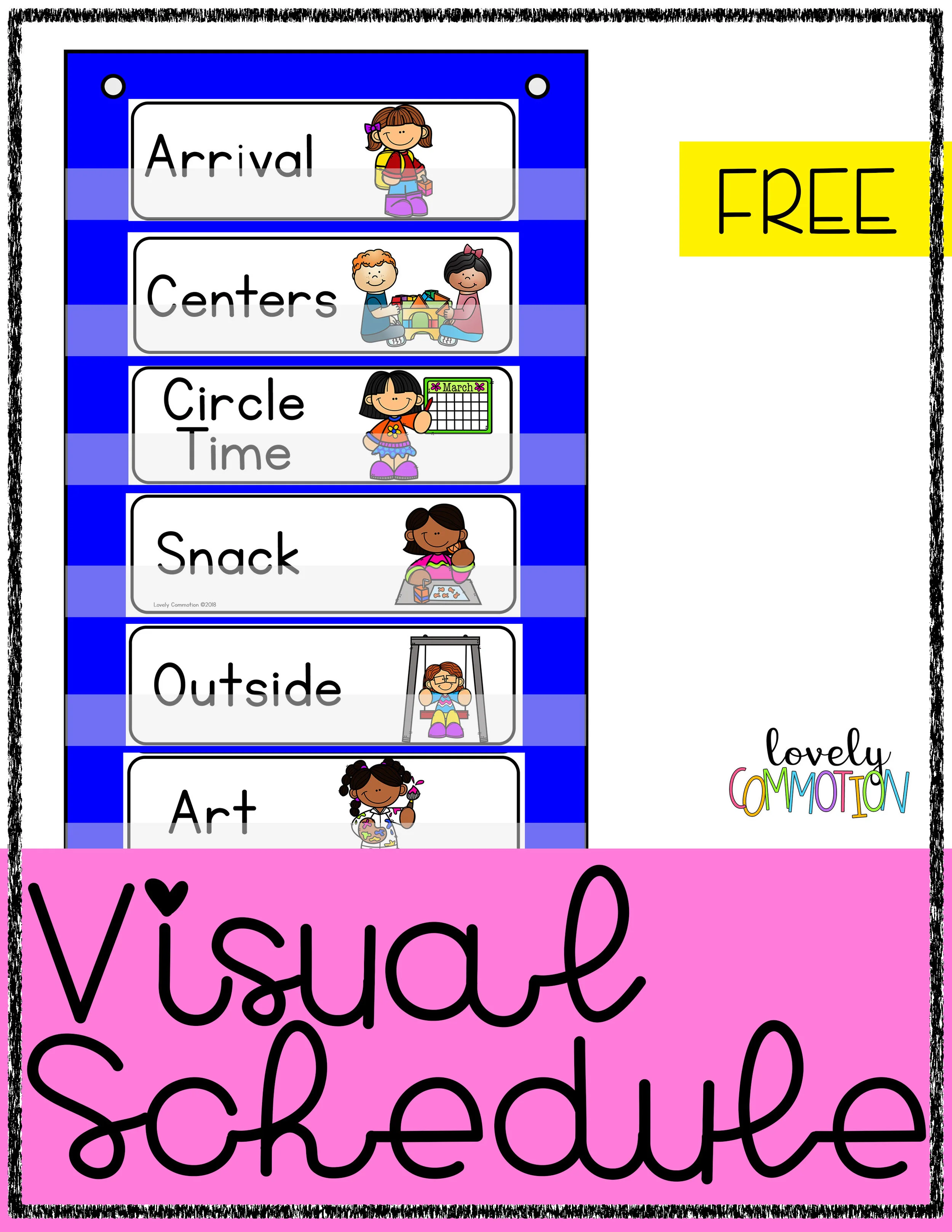 The Benefits Of A Visual Schedule Lovely Commotion Preschool The Benefits Of A Visual Schedule Lovely Commotion Preschool