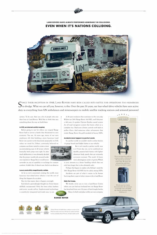 RANGE ROVER ADS — i am cameron day