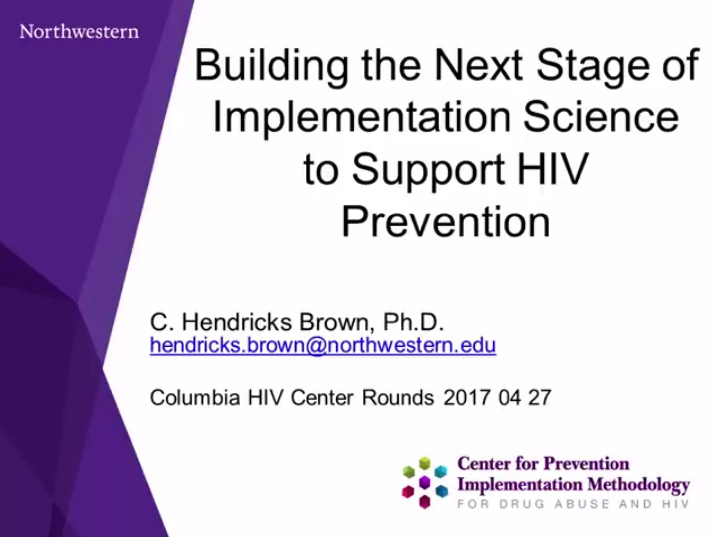 Grand Rounds — HIV Center for Clinical and Behavioral Studies