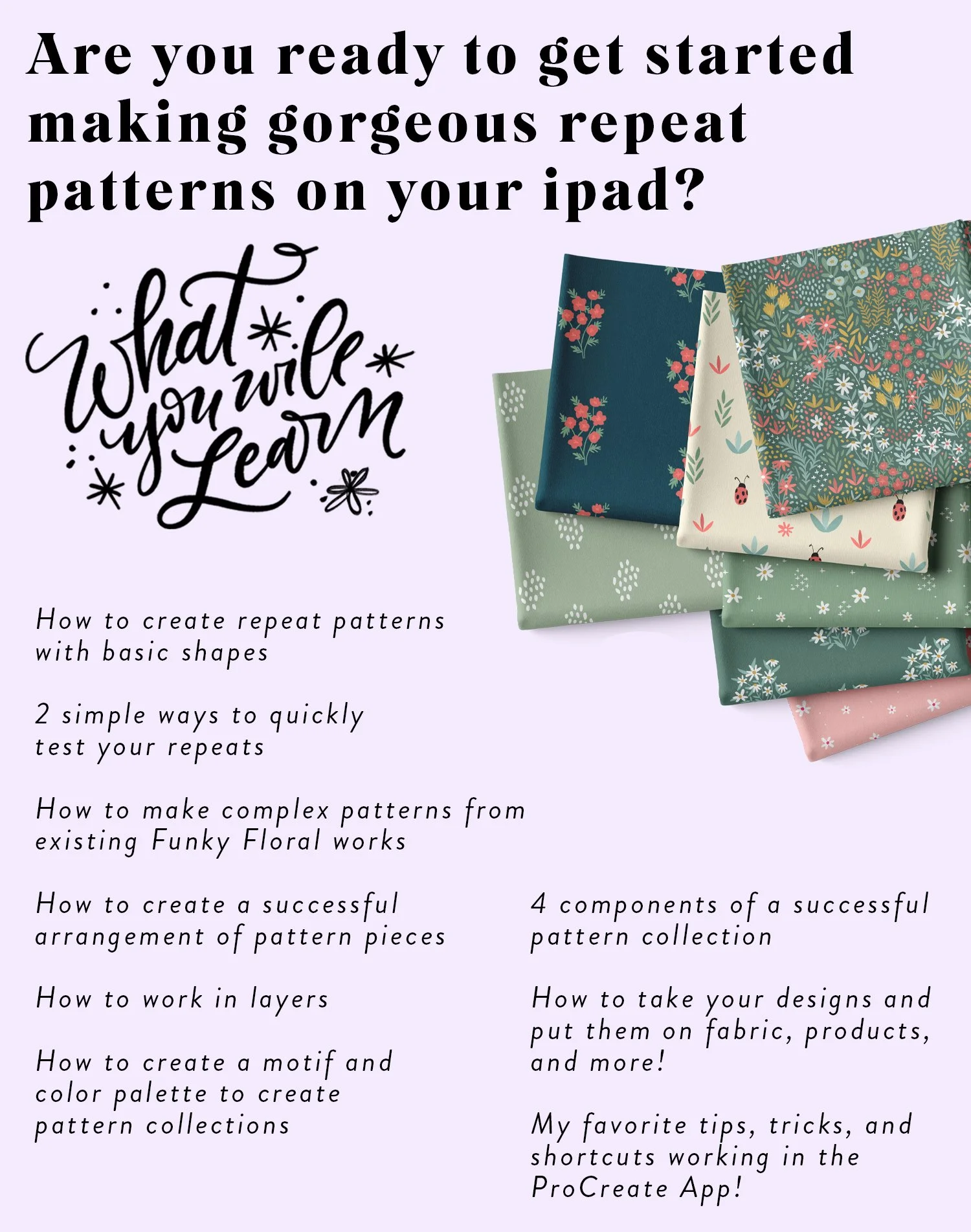 Create Repeat Patterns in ProCreate Online Course - Step-by-Step ...