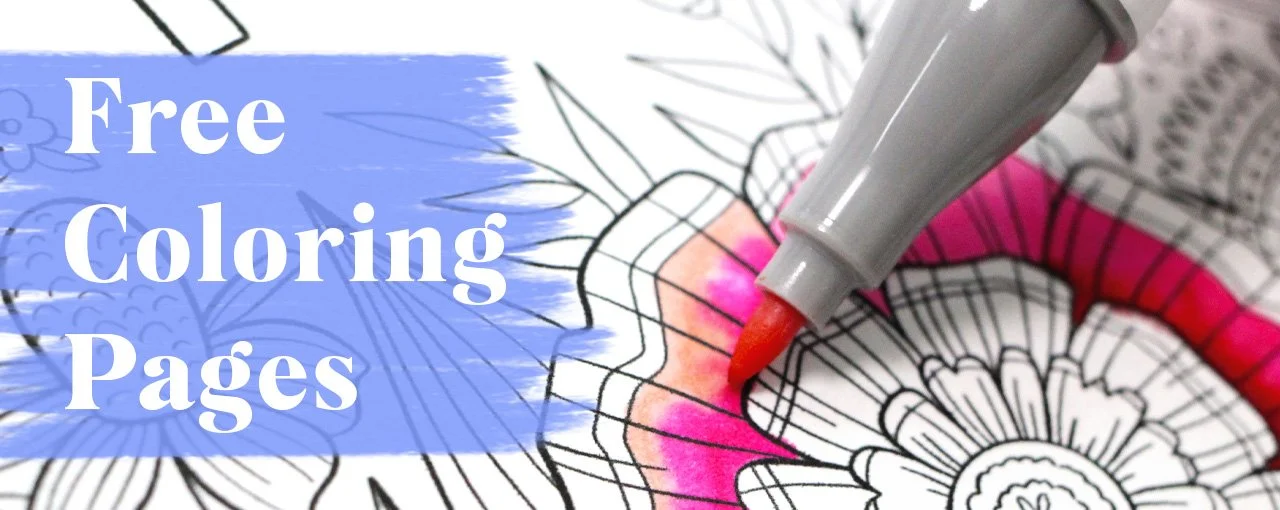 FREE Coloring Pages - Florals, Scripture, and Lettering — MakeWells