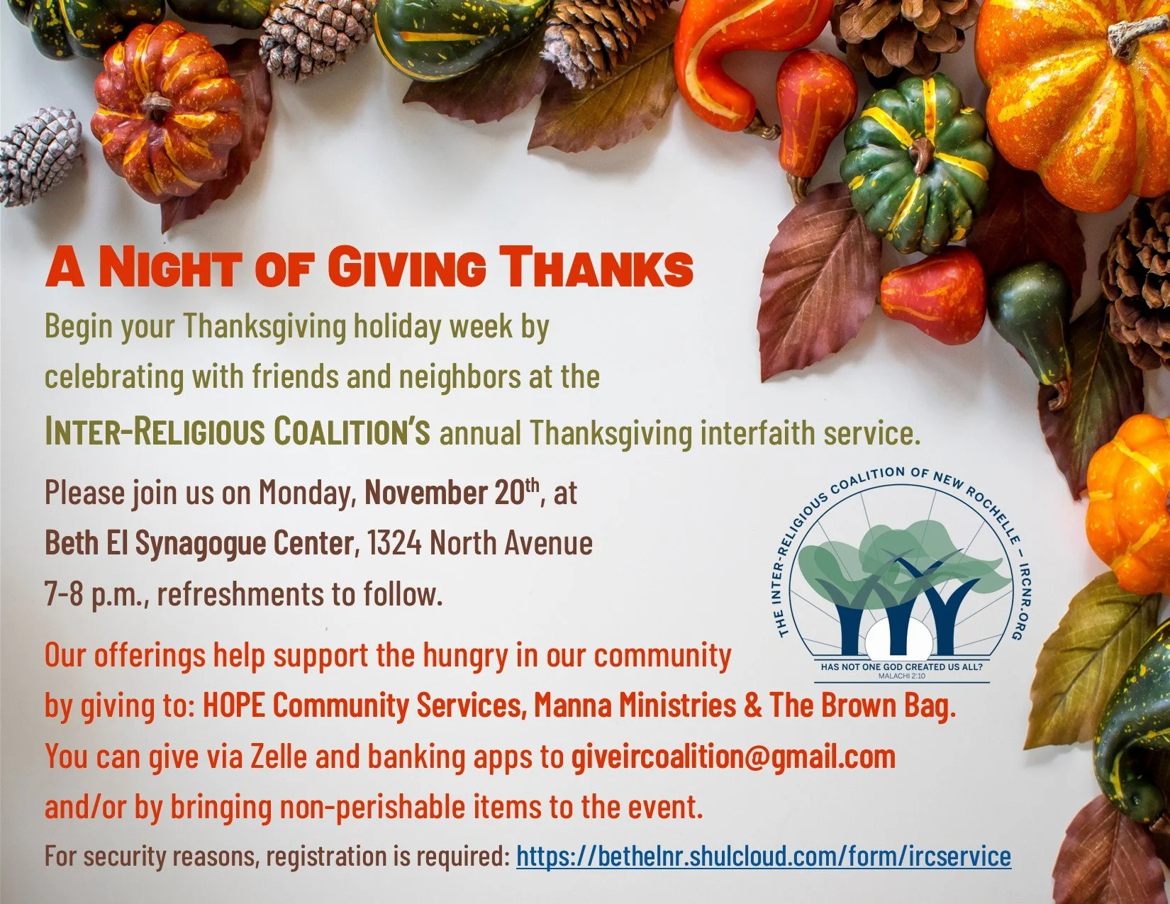 Community Events — Inter-Religious Coalition of New Rochelle