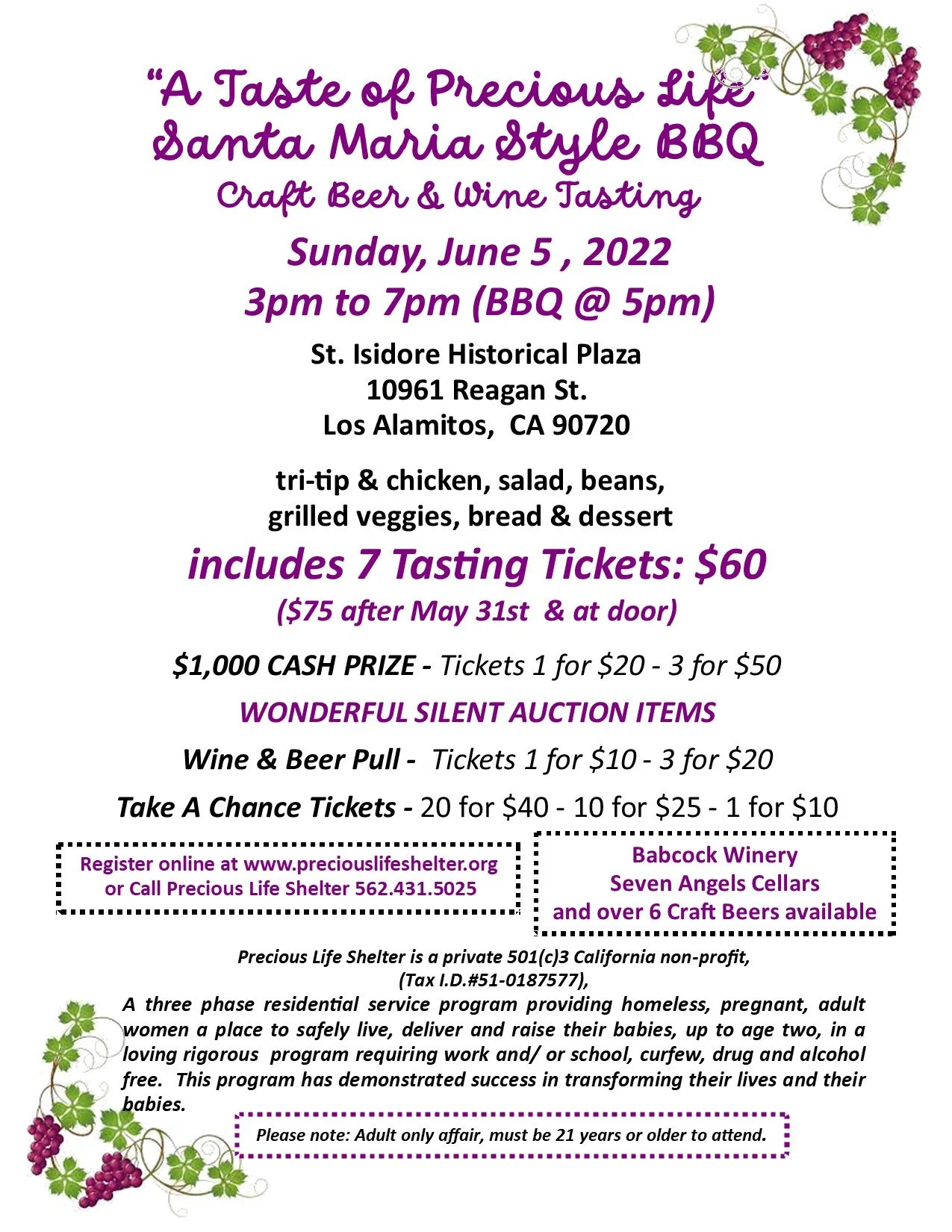 Upcoming Events — Precious Life Shelter