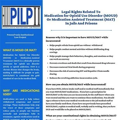 MOUD — Pennsylvania Institutional Law Project