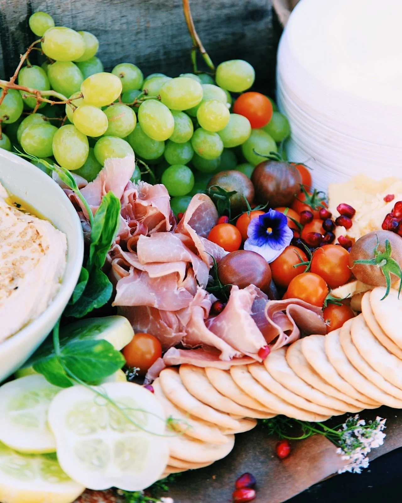 Grazing tables for cheese and charcuterie platters. — Slate Catering