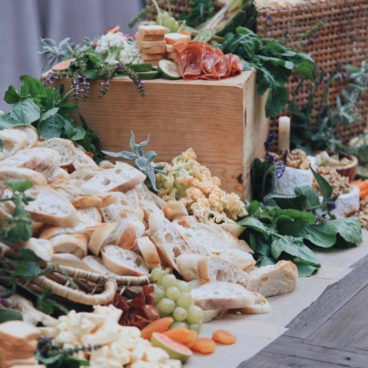 Grazing tables for cheese and charcuterie platters. — Slate Catering