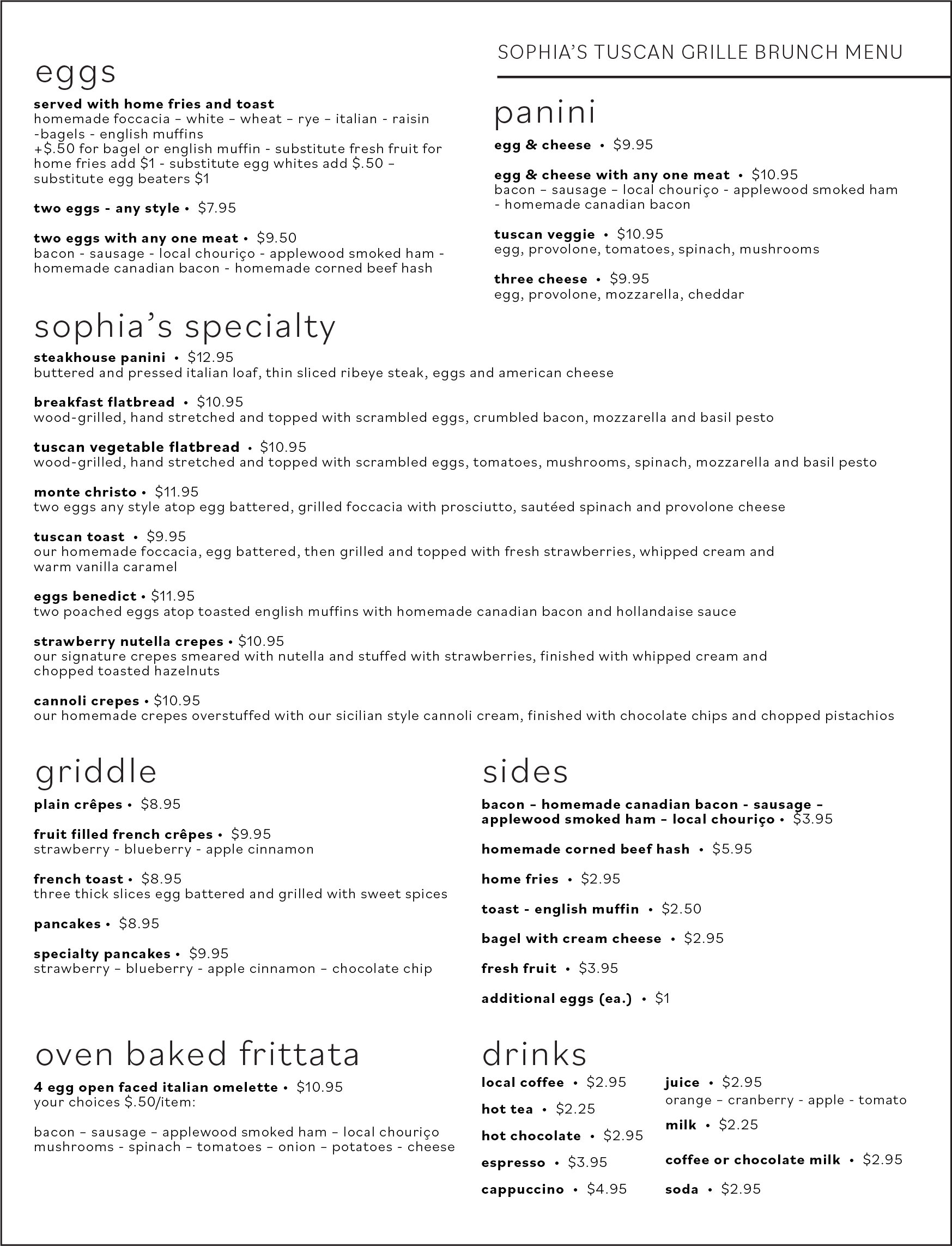 Sophia's Tuscan Grille