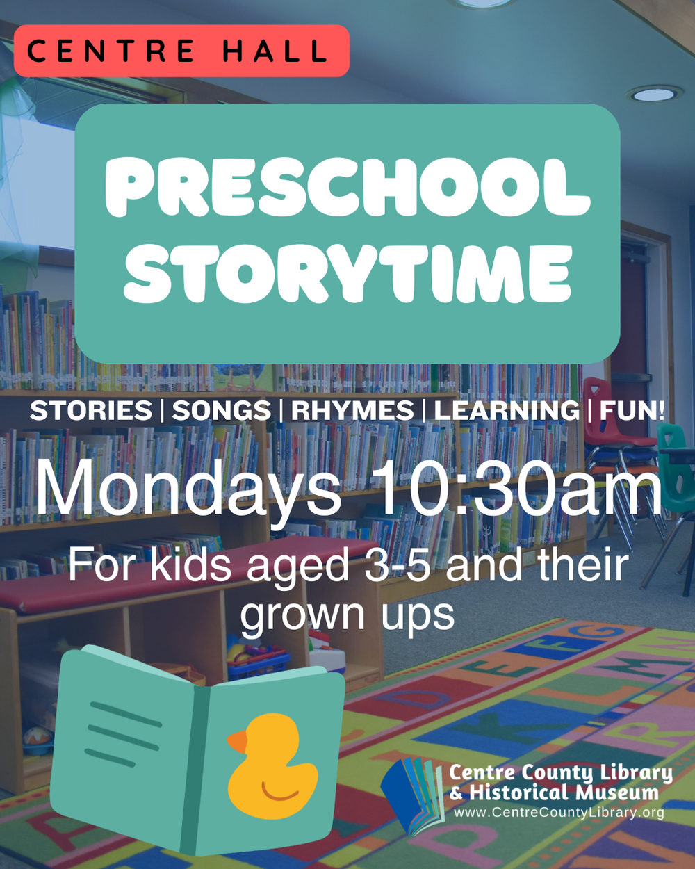 Preschool Storytime — Centre County Library & Historical Museum