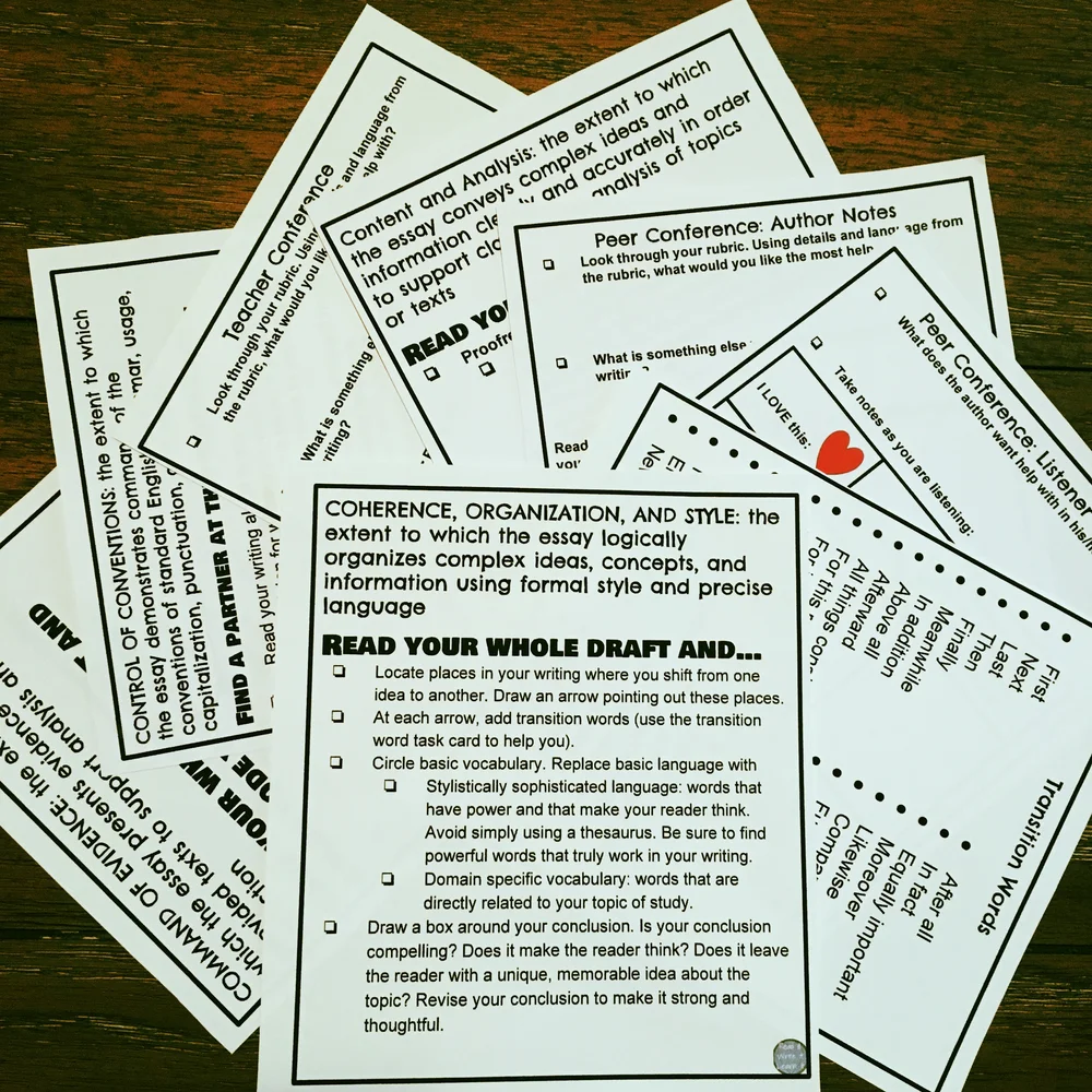 How to Use Revisions Stations in the Writer's Workshop — TeachWriting.org