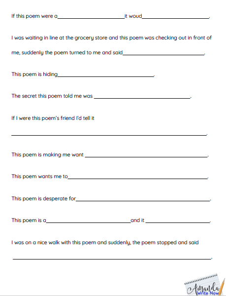 A Creative Poetry Stations Activity — TeachWriting.org