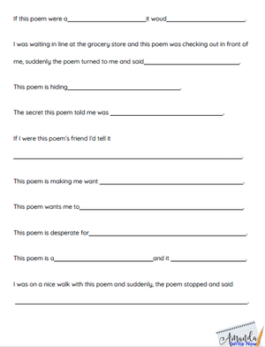A Creative Poetry Stations Activity — TeachWriting.org