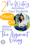 2 PreWriting Activities Your Students MUST DO Before Writing the ...
