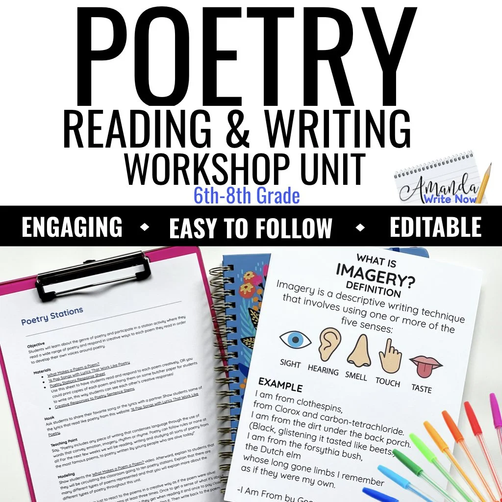12 Super Fun Poetry Lesson Plans for Middle and High School ...