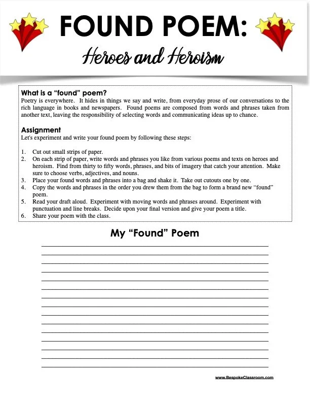 Writing Activities for Your Next Unit Hero Unit — TeachWriting.org