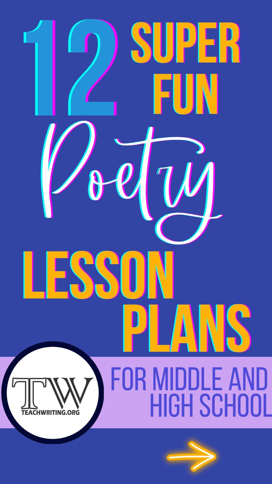 12 Super Fun Poetry Lesson Plans for Middle and High School ...