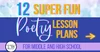 12 Super Fun Poetry Lesson Plans for Middle and High School ...