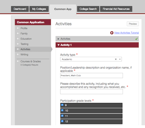 Mastering the Common App: A Guide to Filling Out Your Activities List ...
