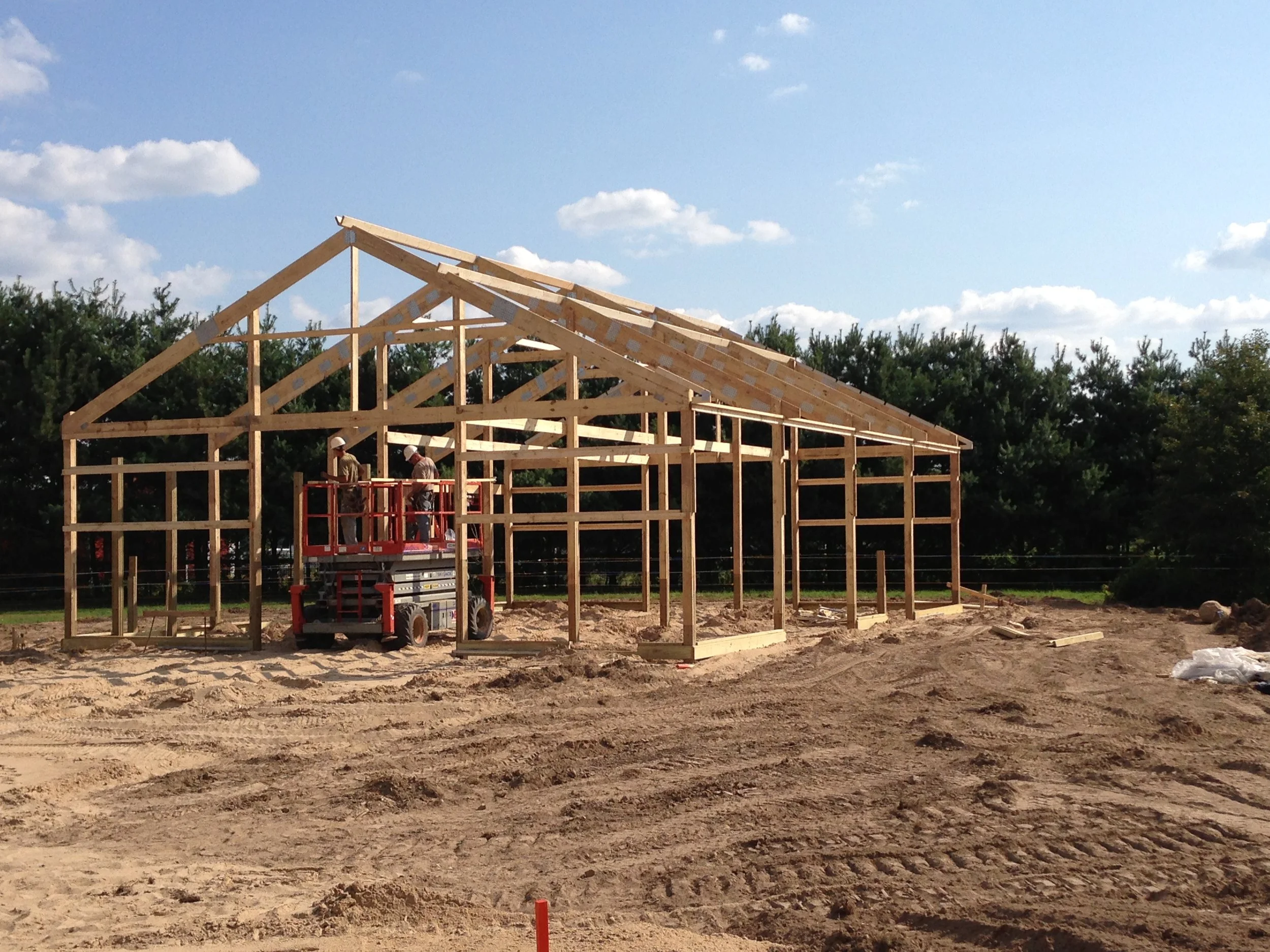 Barn Build — Four Feathers Farm