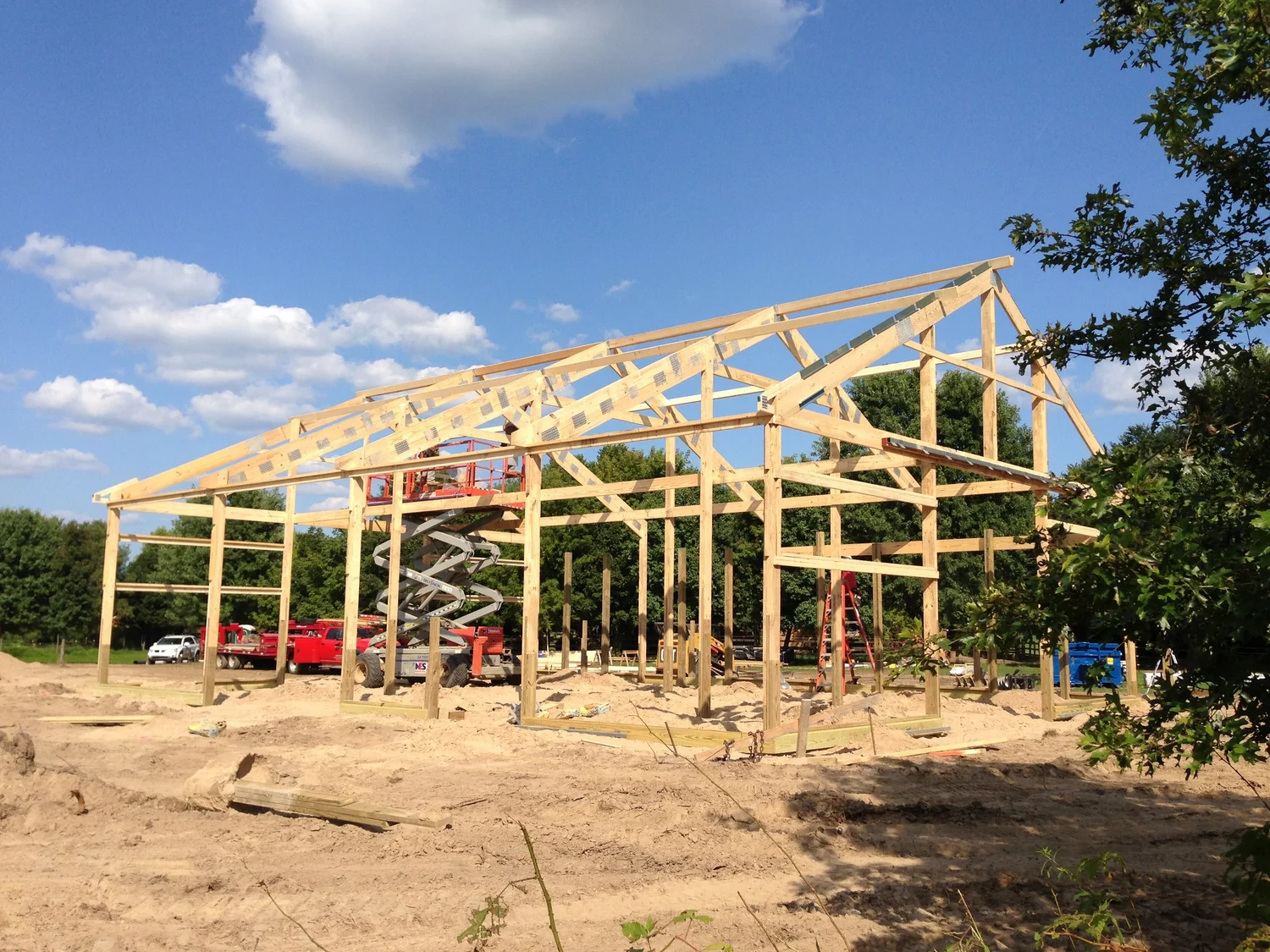 Barn Build — Four Feathers Farm
