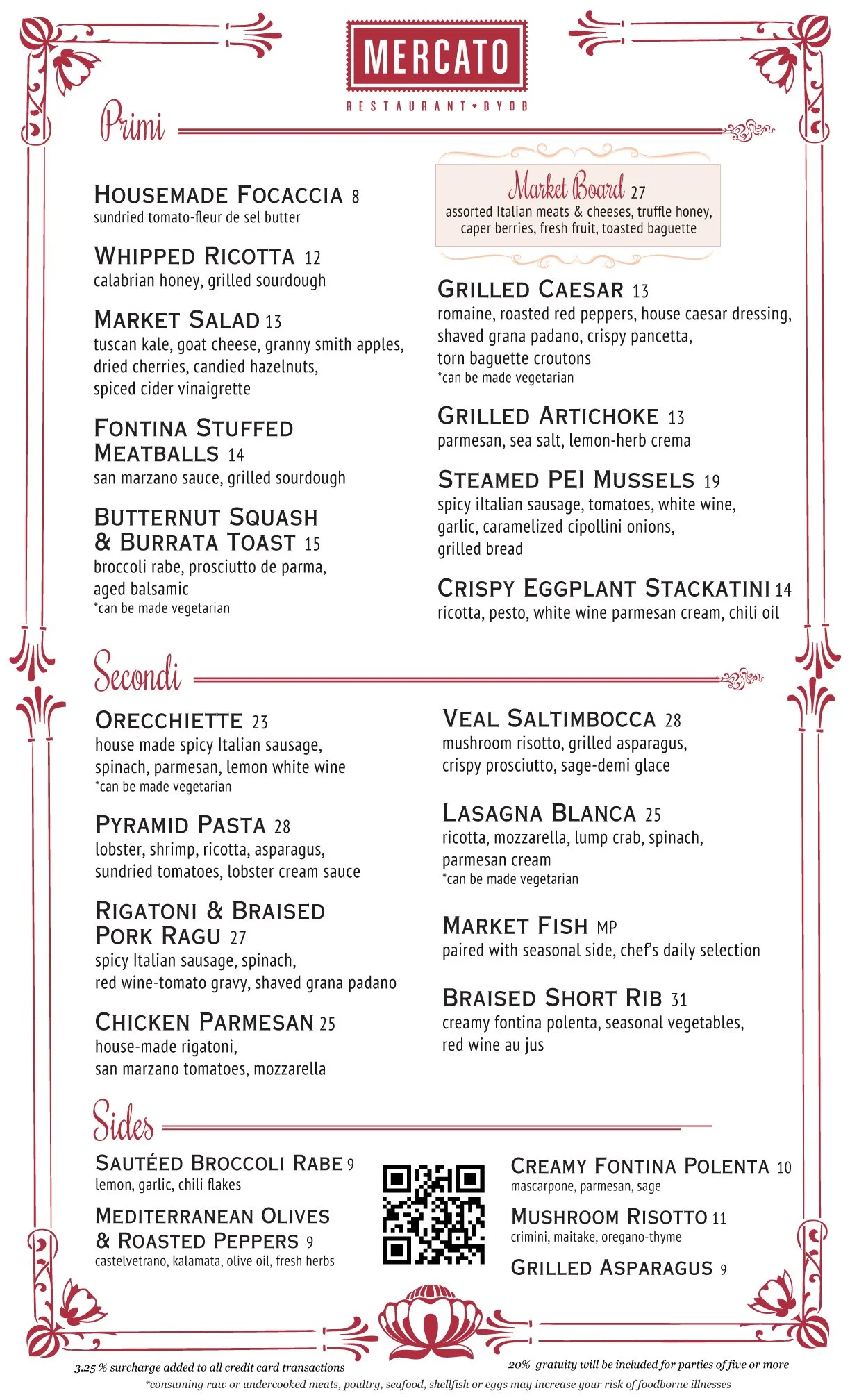 Menu — Mercato BYOB