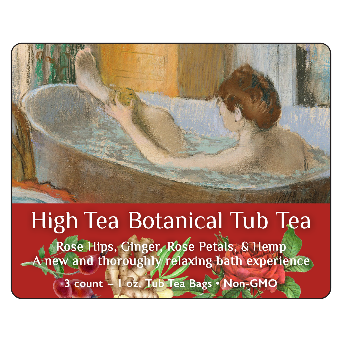 High Tea Botanical Tub Tea With Rose Hips Ginger Rose Petals Hemp high-tea-botanical-tub-tea-with-rose-hips-ginger-rose-petals-hemp
