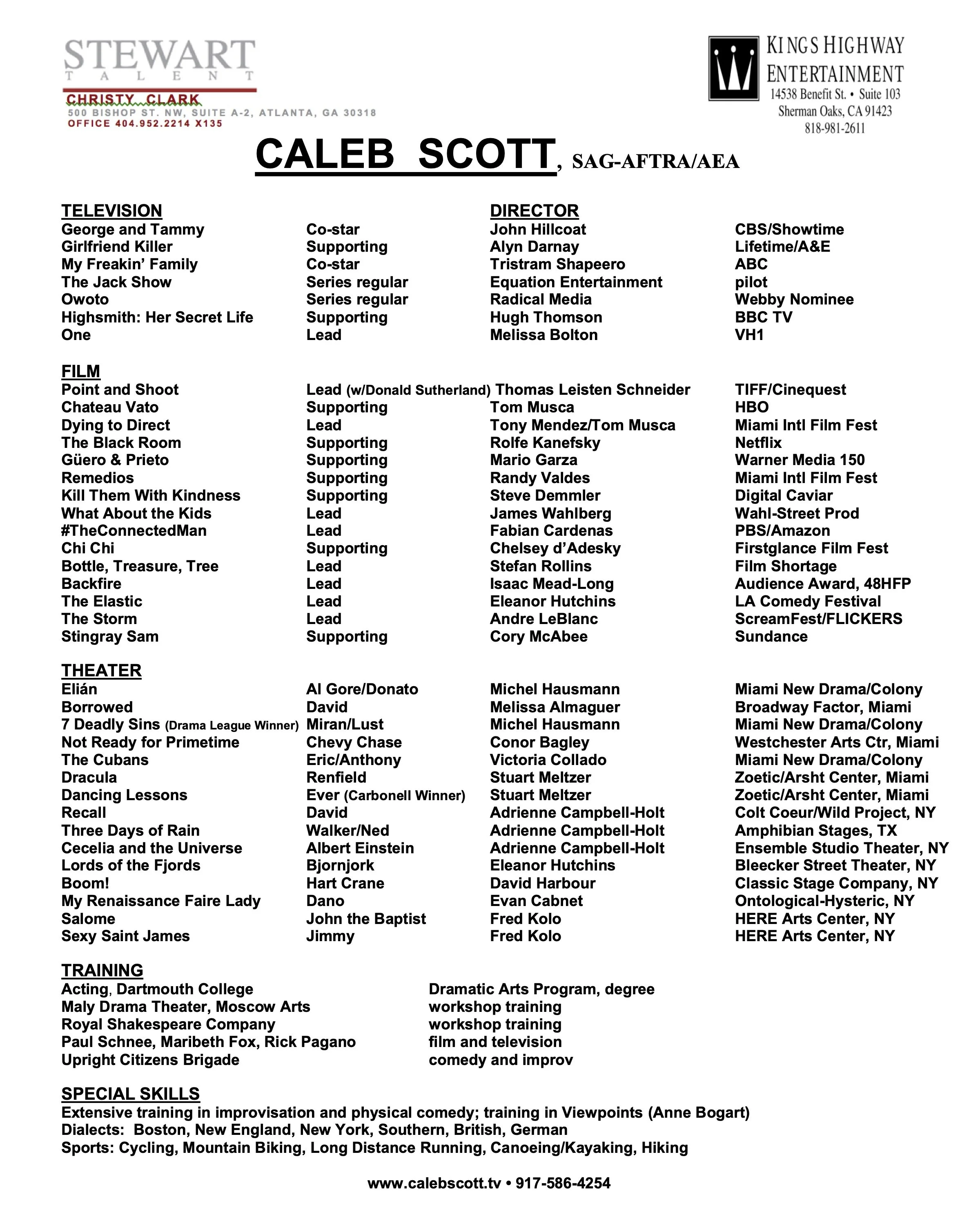 Media — CALEB SCOTT