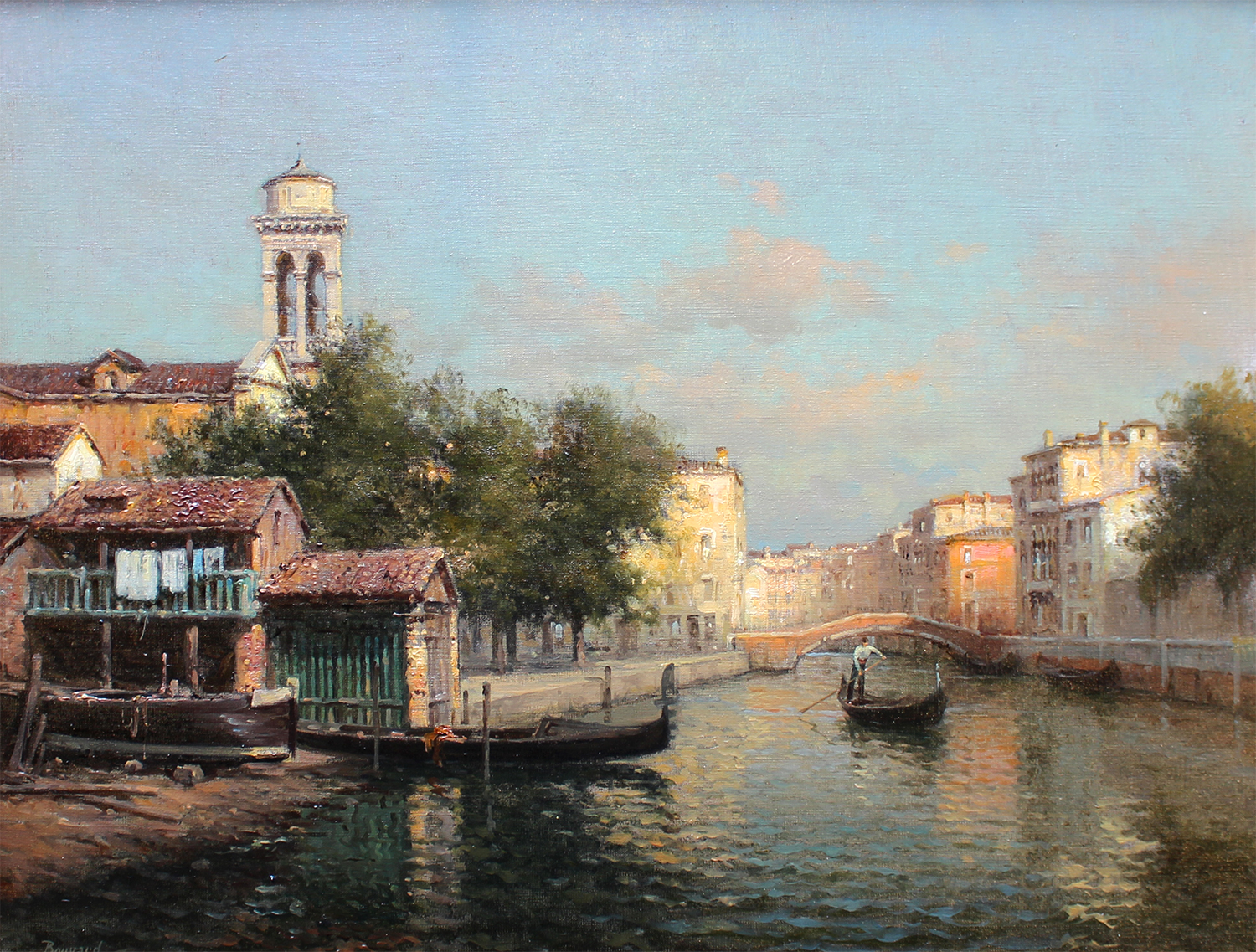 Squero Di San Trovaso, Venice - Atelier De Gondolier by Auguste Bouvard ...