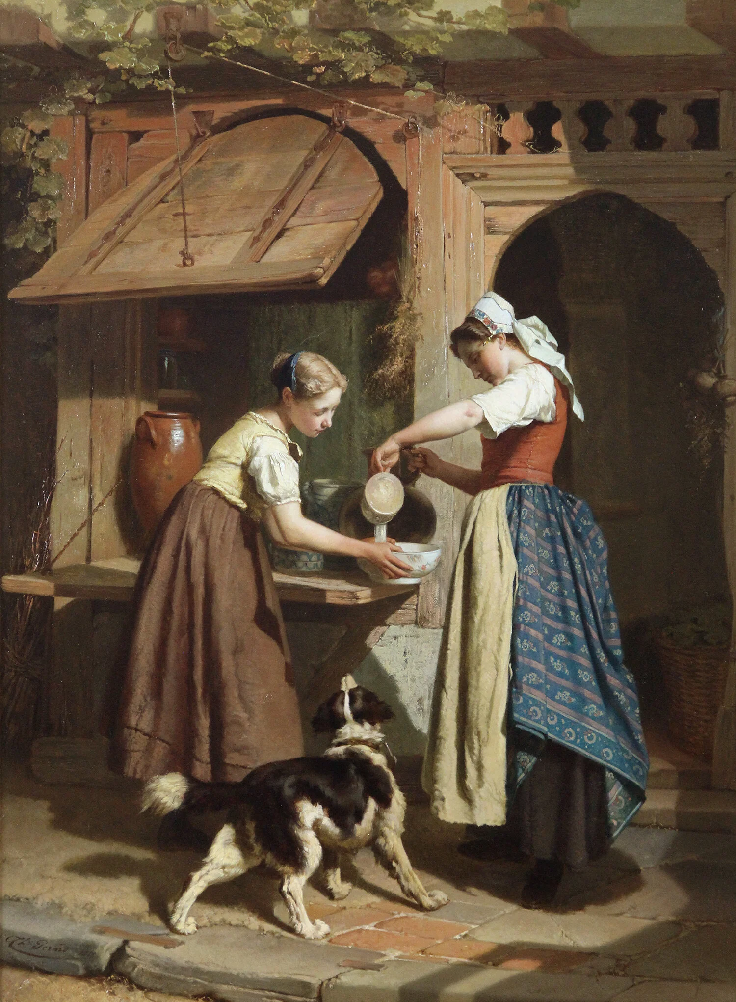 At the Dairy by Theodore Gerard — Uno Langmann Limited | Fine Art and ...