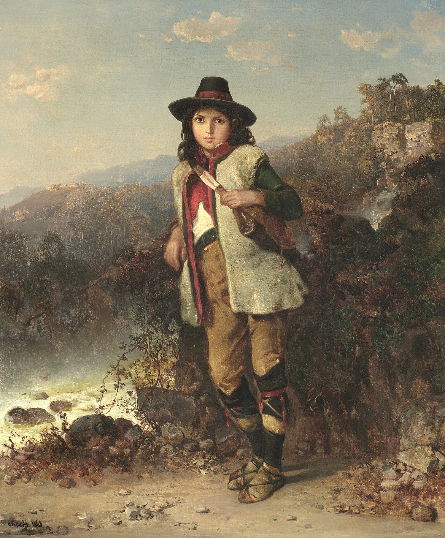 A Habitant Youth, 1865 by Otto Reinhold Jacobi — Uno Langmann Limited ...