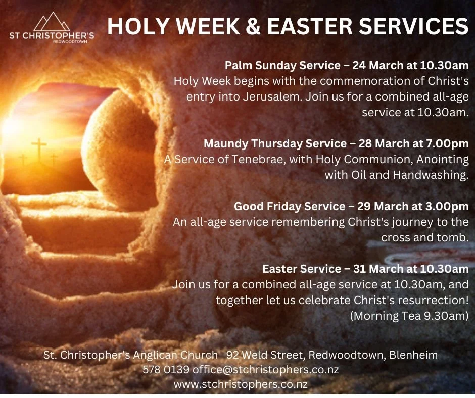 St Christopher's Anglican Church Blenheim — Easter Services