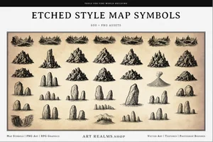 Map Symbols & Icons for RPG Maps & Books — Custom Fantasy Maps, RPG ...