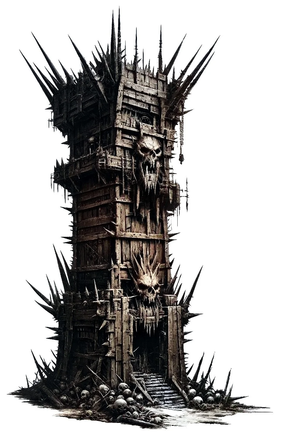 Massive Orc Fortress PNG Art — Custom Fantasy Maps, RPG Symbols ...