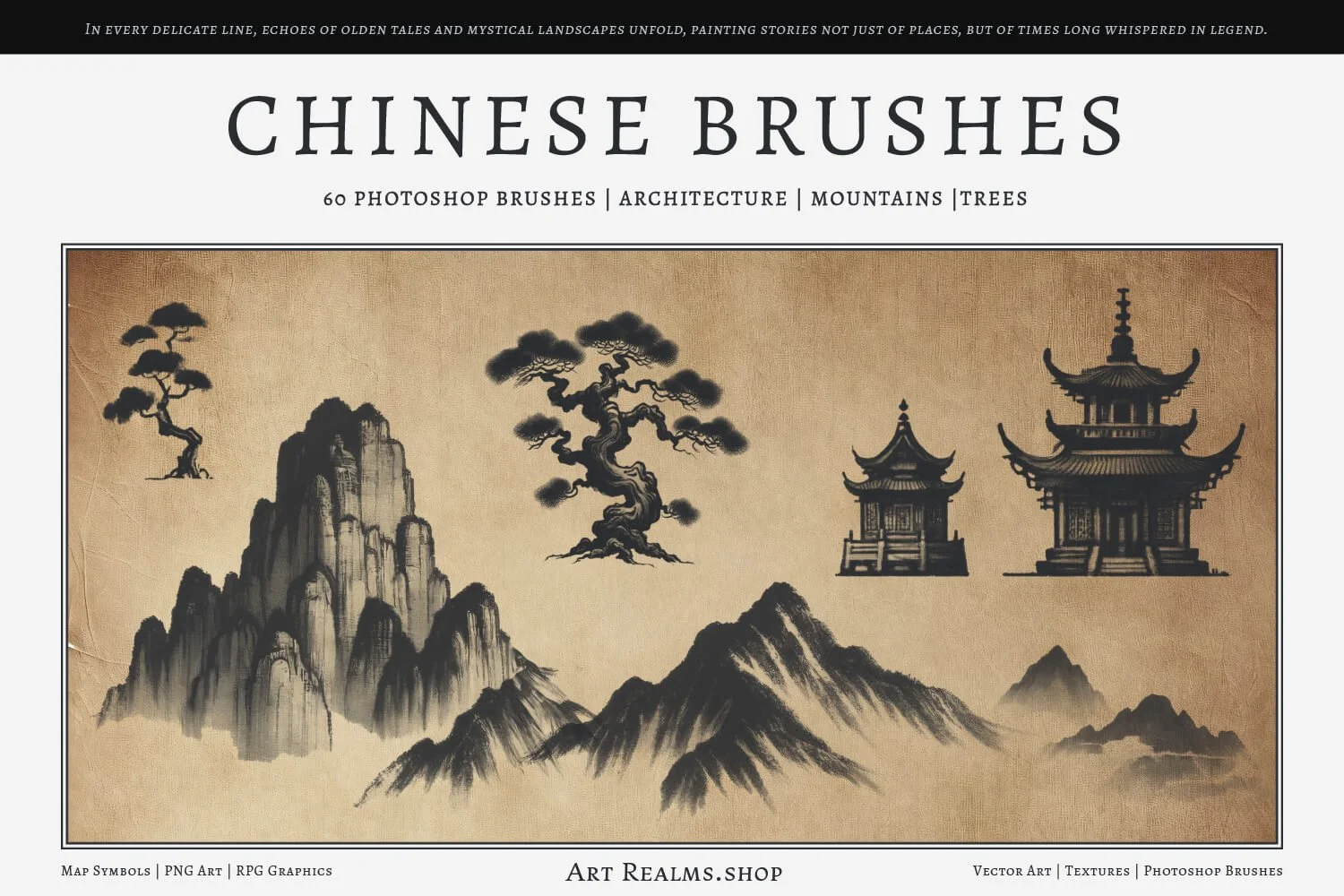 100 Creepy Mountainscape PNG & Photoshop Brushes — Custom Fantasy Maps ...