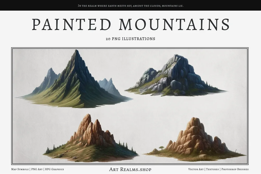 Map Symbols & Icons for RPG Maps & Books — ART REALMS & FANTASY MAP SYMBOLS