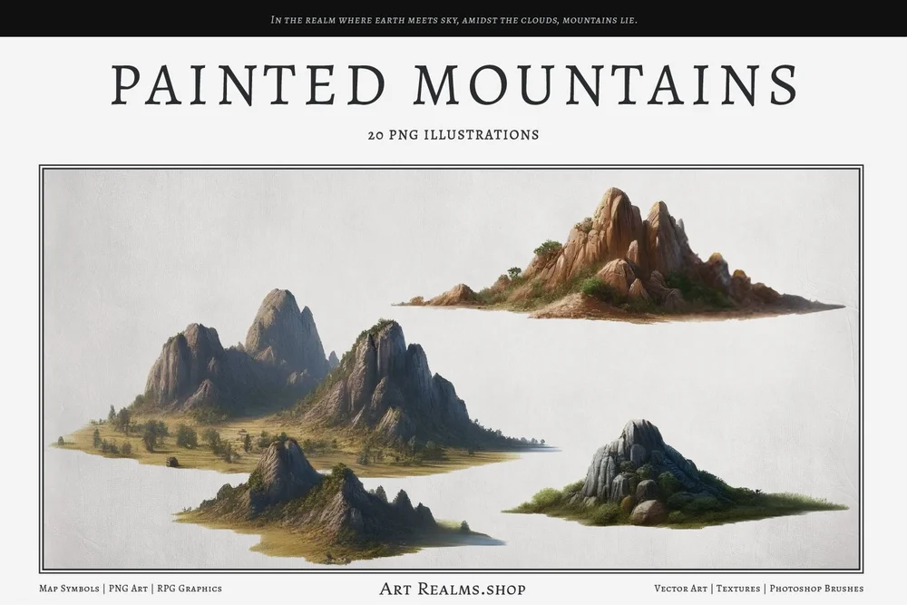 Map Symbols & Icons for RPG Maps & Books — ART REALMS & FANTASY MAP SYMBOLS