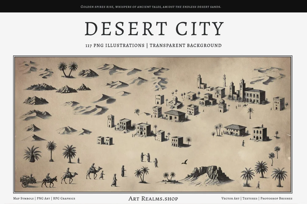 Map Symbols & Icons for RPG Maps & Books — Custom Fantasy Maps, RPG ...