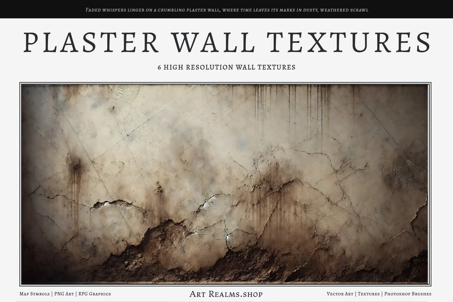 High-Resolution Plaster Wall Textures | 5K PNGs for Fantasy Maps & RPG ...